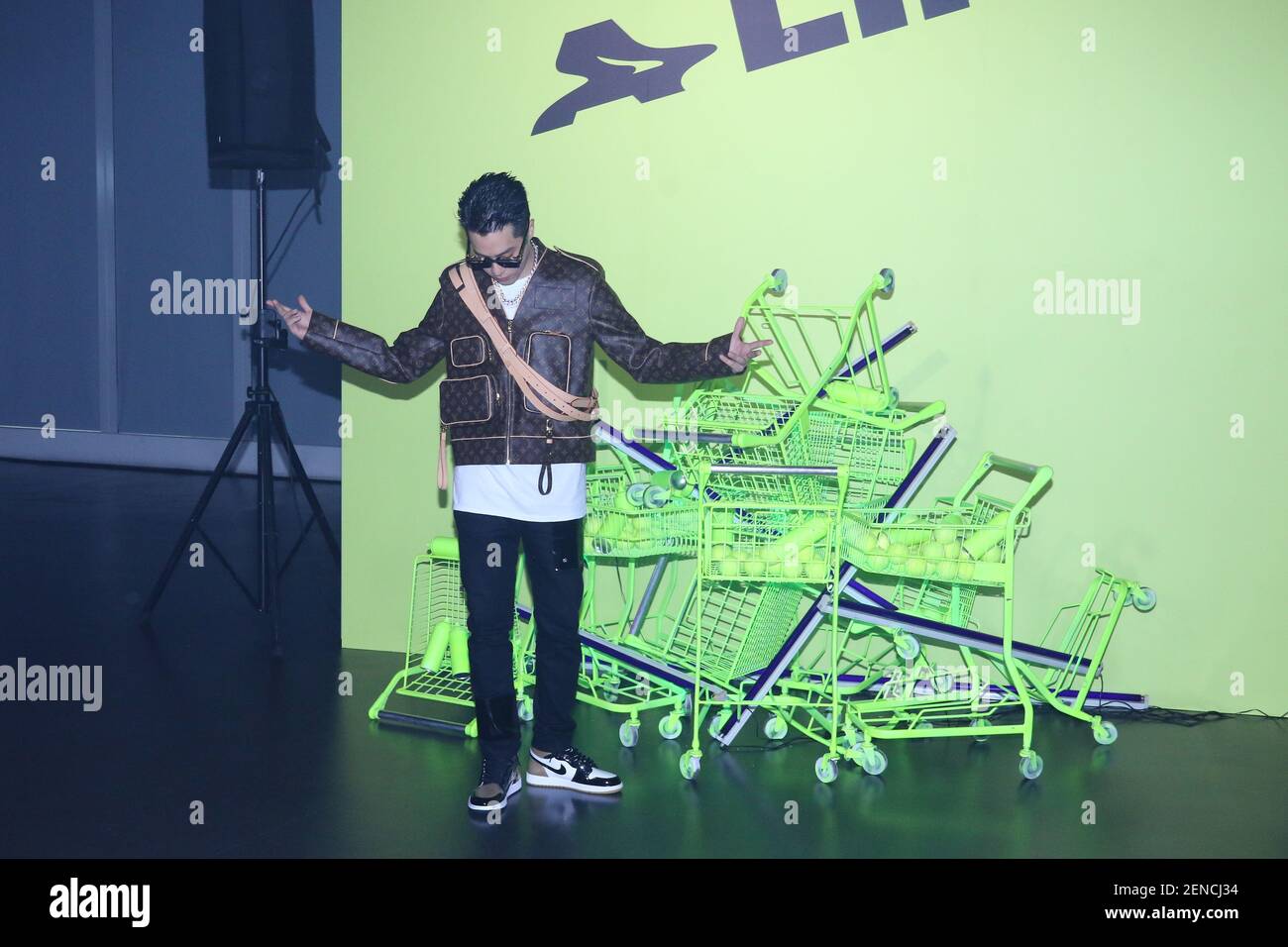Taiwanese actor and singer Nick Chou attends a fan party for new EP ...