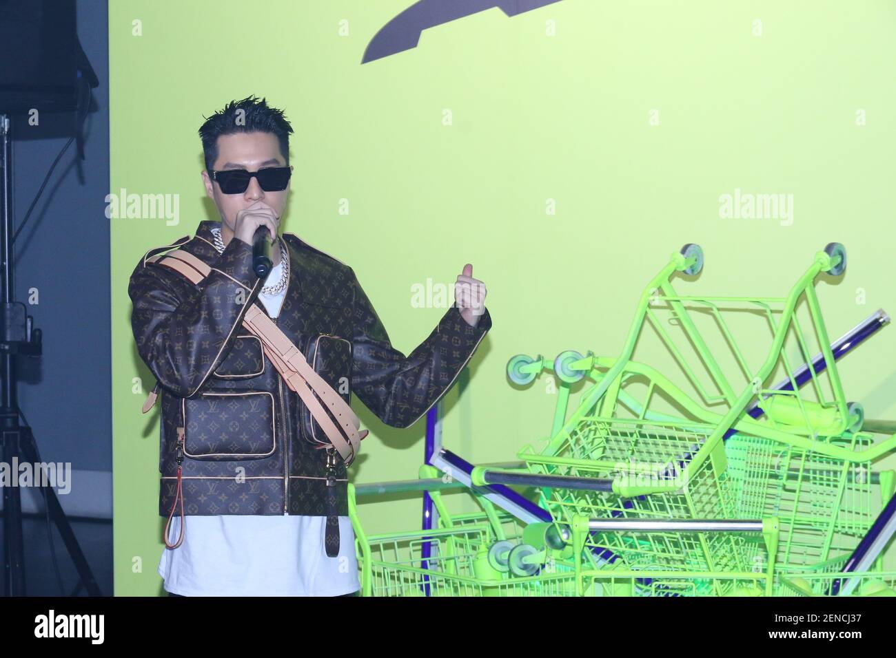 Taiwanese actor and singer Nick Chou attends a fan party for new EP ...