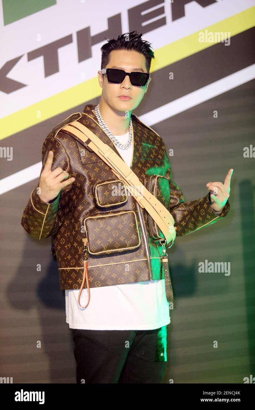 **TAIWAN OUT**Taiwanese actor and singer Nick Chou attends a fan party ...