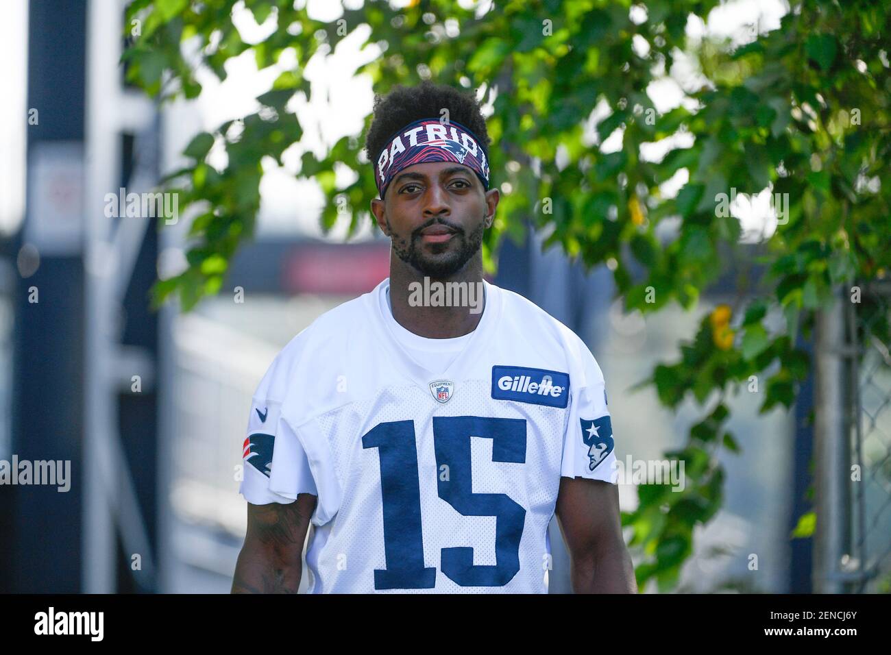 July 26, 2019: New England Patriots wide receiver Dontrelle Inman (15 ...