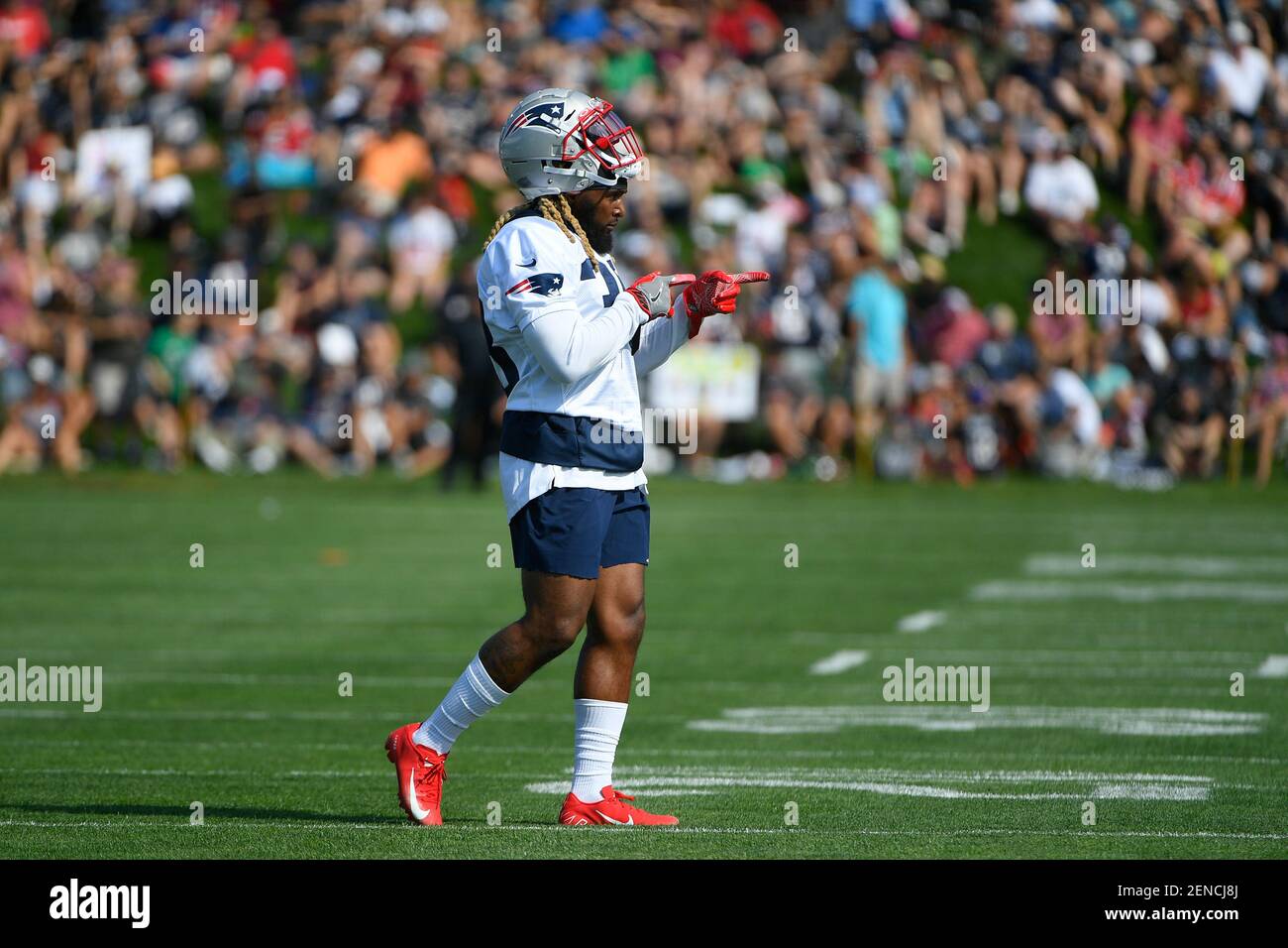 July 26, 2019: New England Patriots running back Brandon Bolden (38 ...