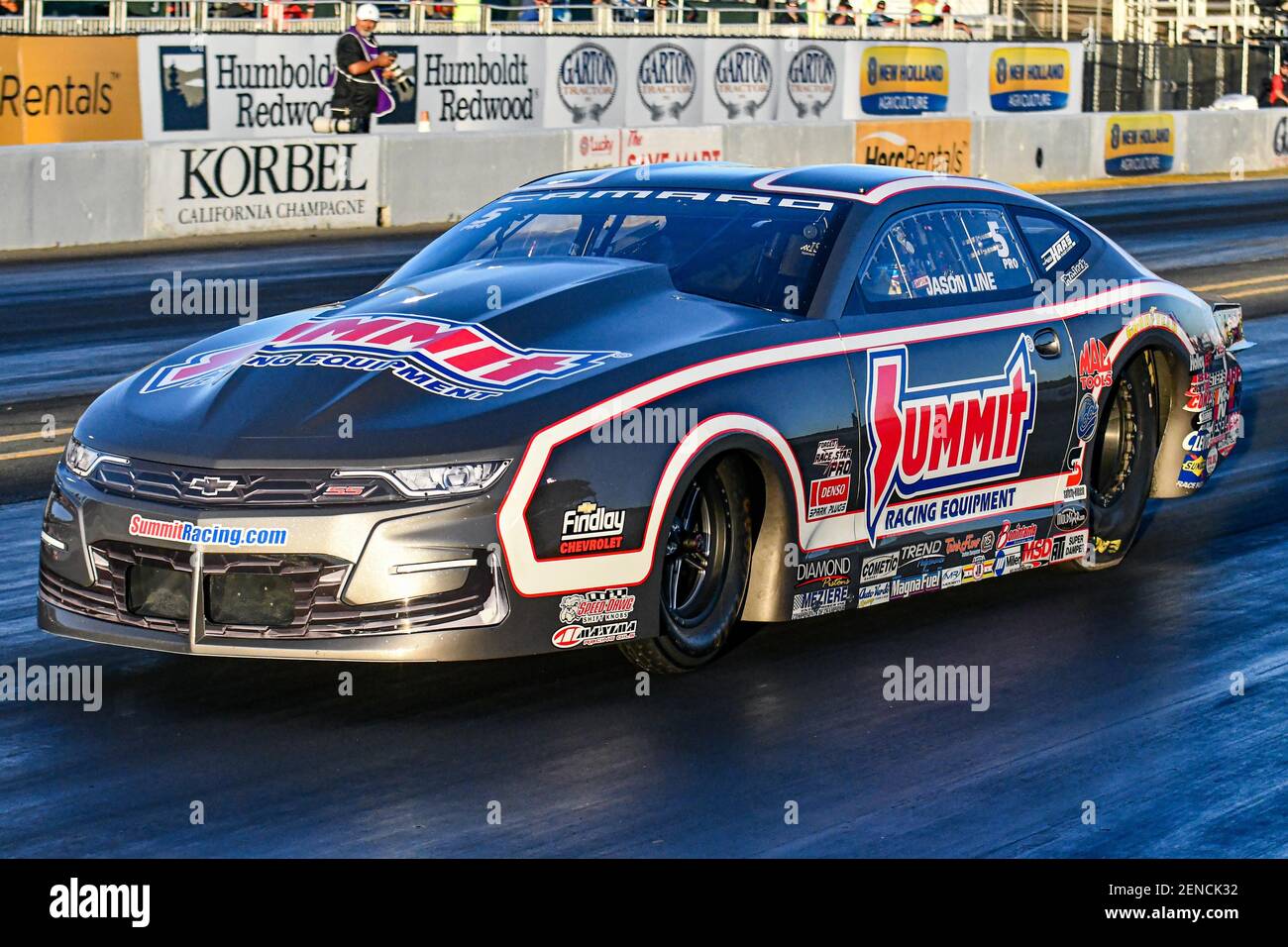 July 26, 2019: Jason Line in his Summit pro-stock drag car during the ...