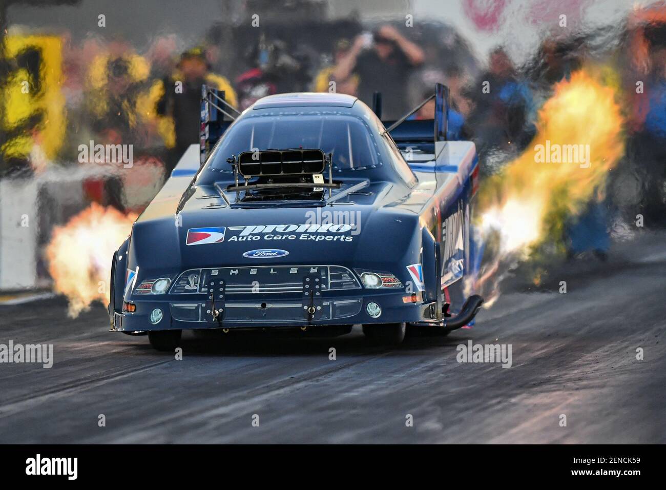 July 26, 2019: Blake Alexander launches his top fuel funny car during ...