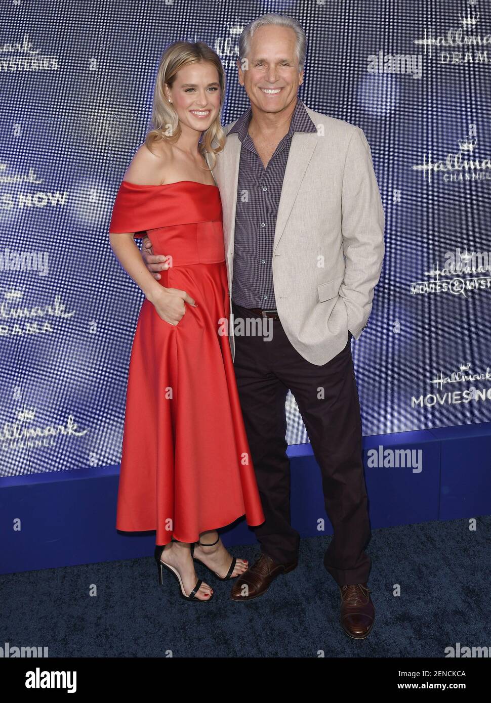 (L-R) Lily Anne Harrison and Gregory Harrison at the Hallmark Channel ...