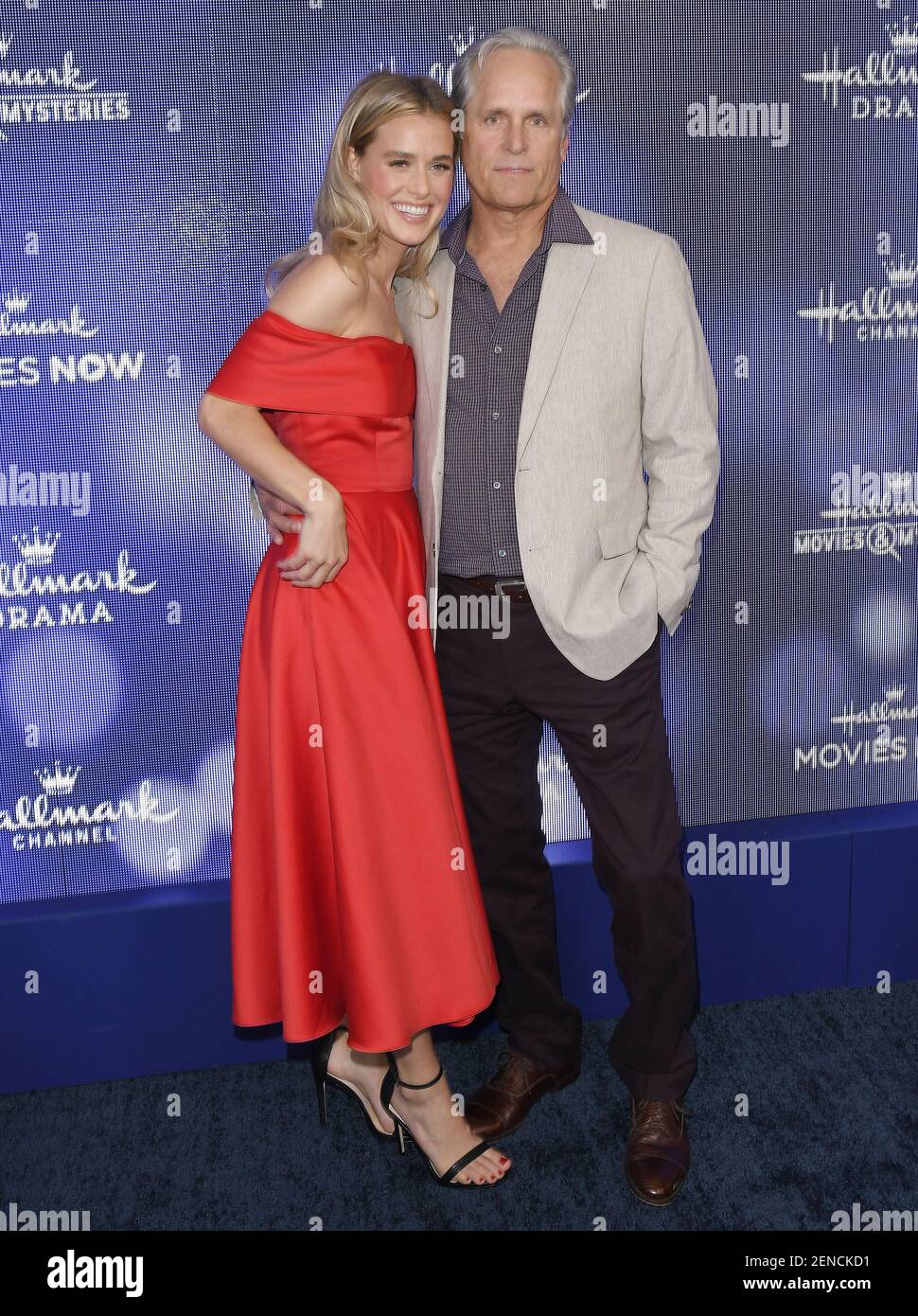 (L-R) Lily Anne Harrison and Gregory Harrison at the Hallmark Channel ...
