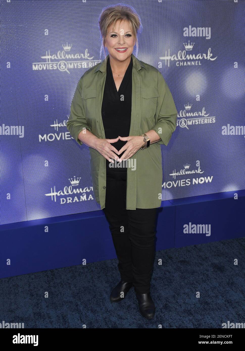 Nancy Grace arrives at the Hallmark Channel and Hallmark Movies and ...