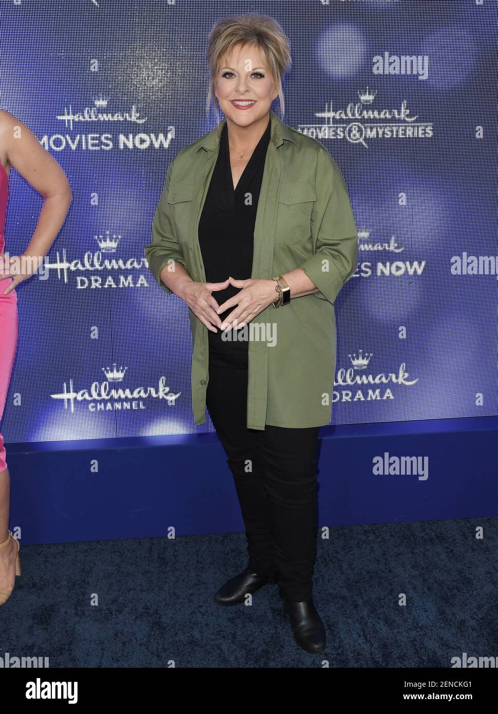 Nancy Grace arrives at the Hallmark Channel and Hallmark Movies and ...