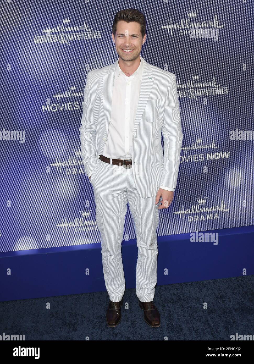 Drew Seeley arrives at the Hallmark Channel and Hallmark Movies and ...