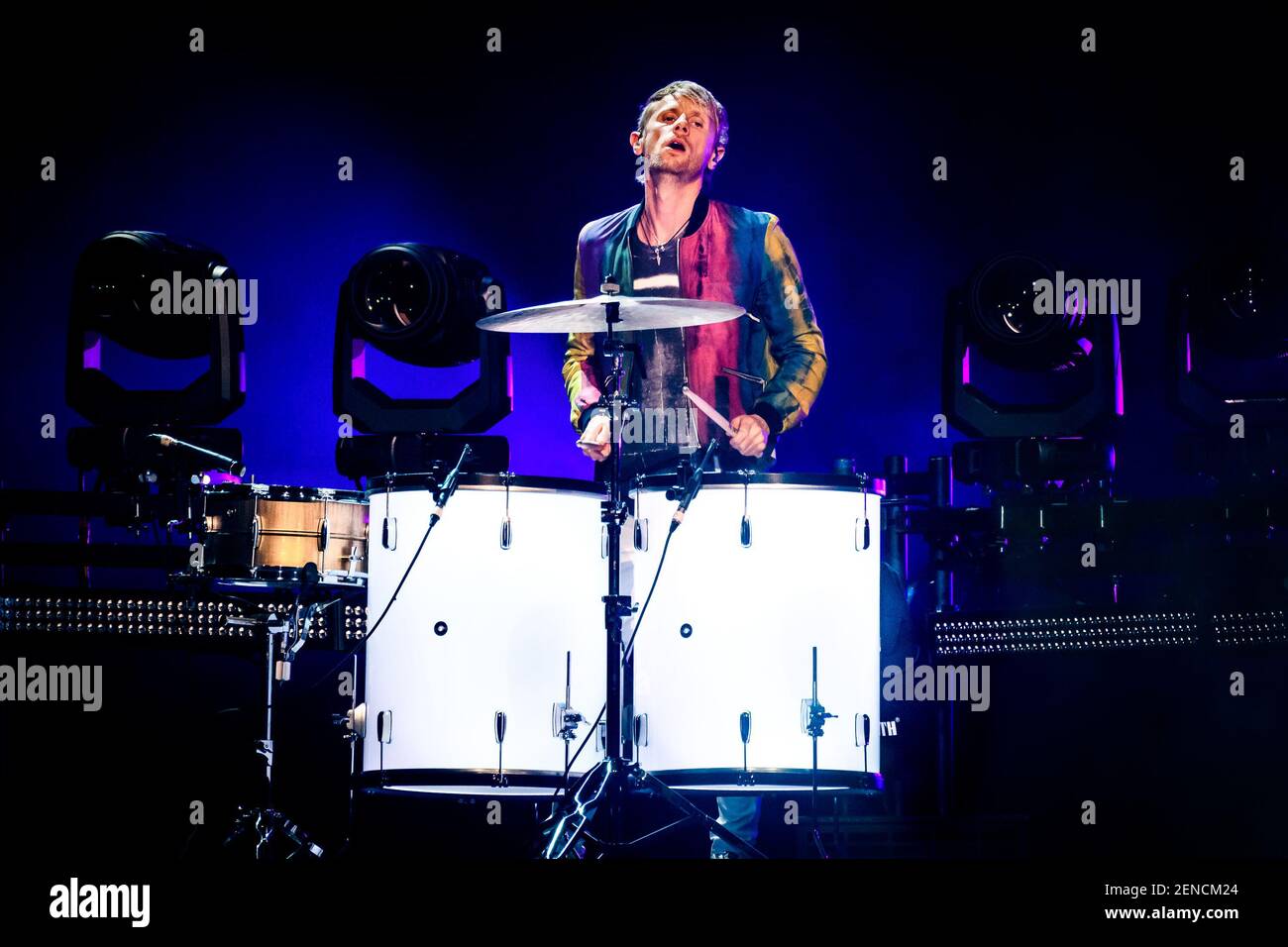 Dominic Howard a drummer of the Muse Rock Band performed a sold out ...