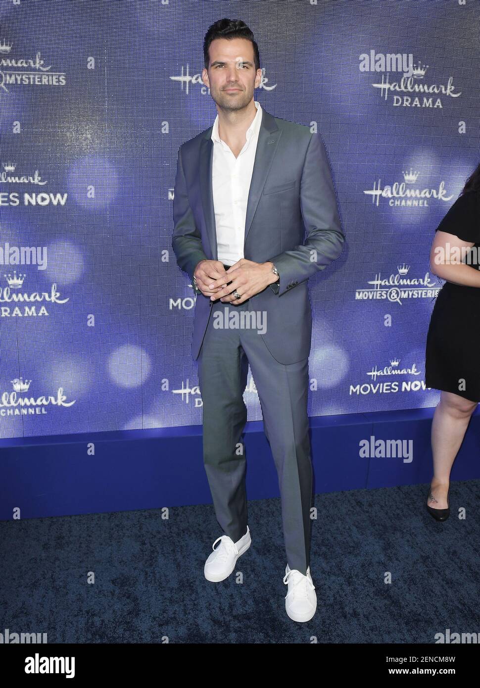 Benjamin Ayres arrives at the Hallmark Channel and Hallmark Movies and ...