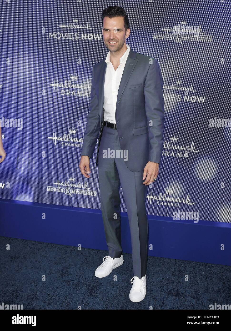 Benjamin Ayres arrives at the Hallmark Channel and Hallmark Movies and ...