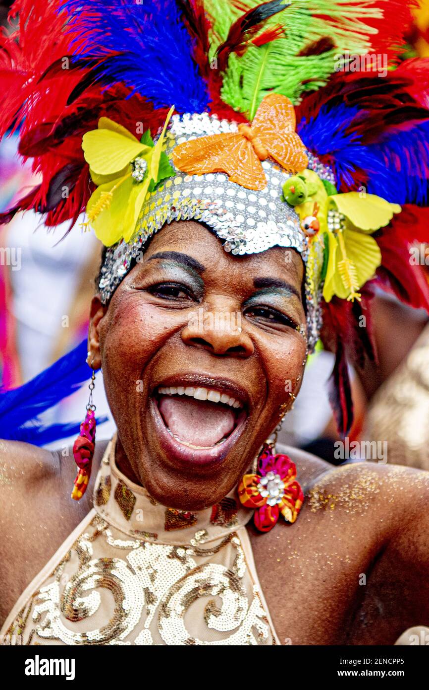 ROTTERDAM - Participants during the Summer Carnival Street Parade ...