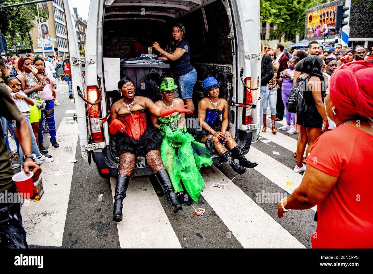 ROTTERDAM - Participants during the Summer Carnival Street Parade ...