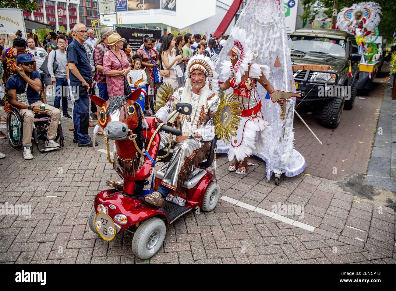 ROTTERDAM - Participants during the Summer Carnival Street Parade ...
