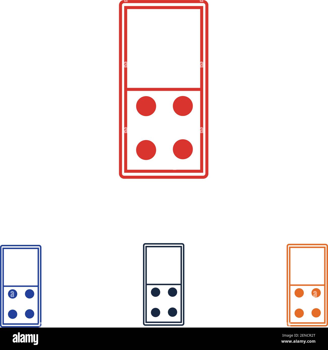 Domino Vector illustration,domino card icon template vector ...