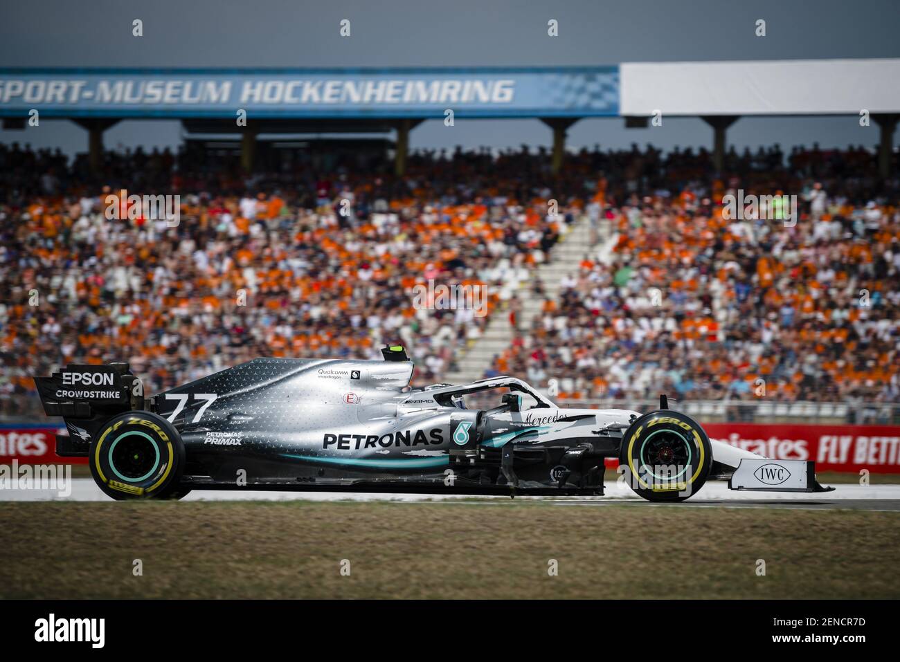 Mercedes AMG Petronas F1 Team’s Finnish driver Valtteri Bottas competes ...