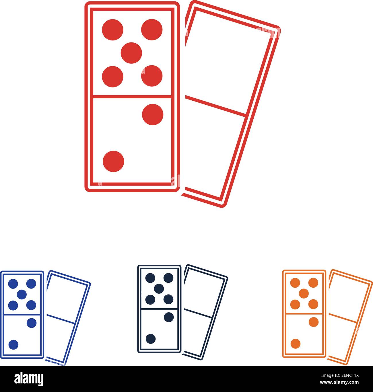 Domino Vector illustration,domino card icon template vector ...