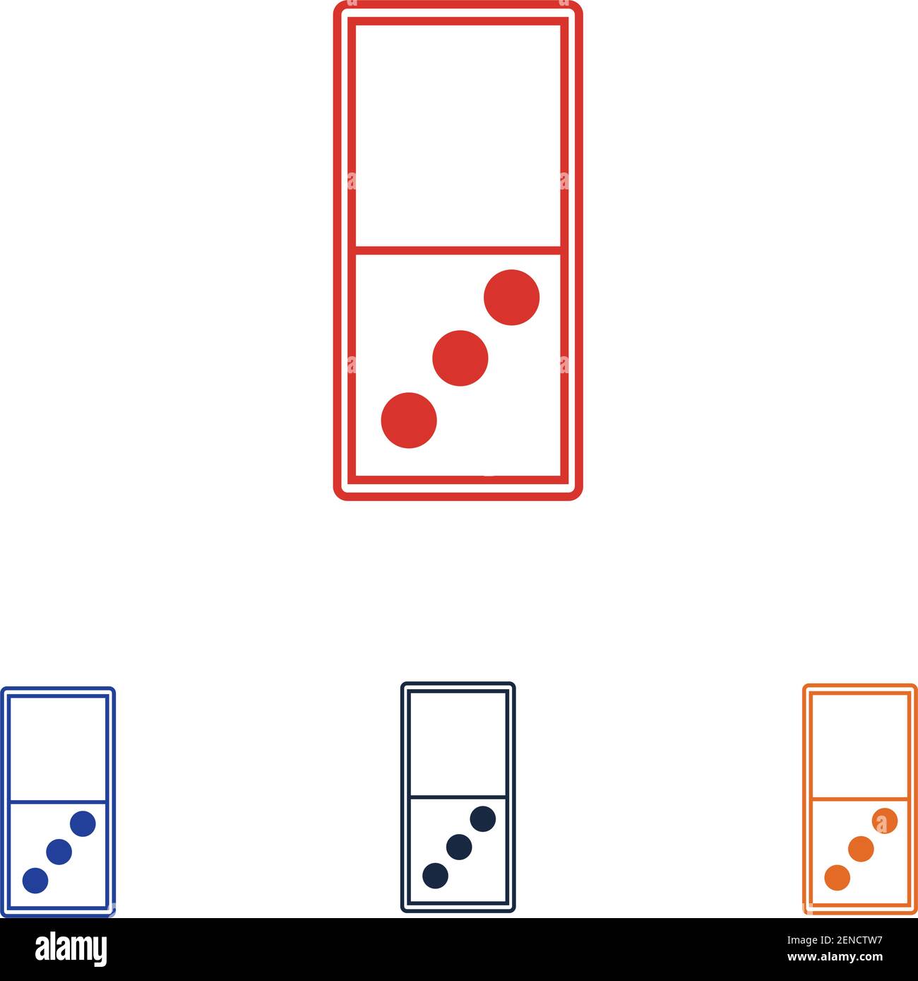 Domino Vector illustration,domino card icon template vector ...