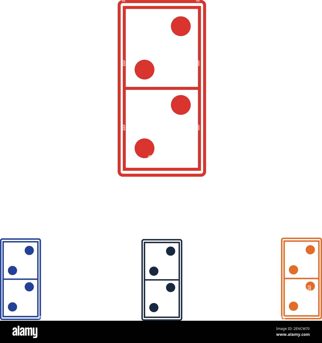 Domino Vector illustration,domino card icon template vector ...