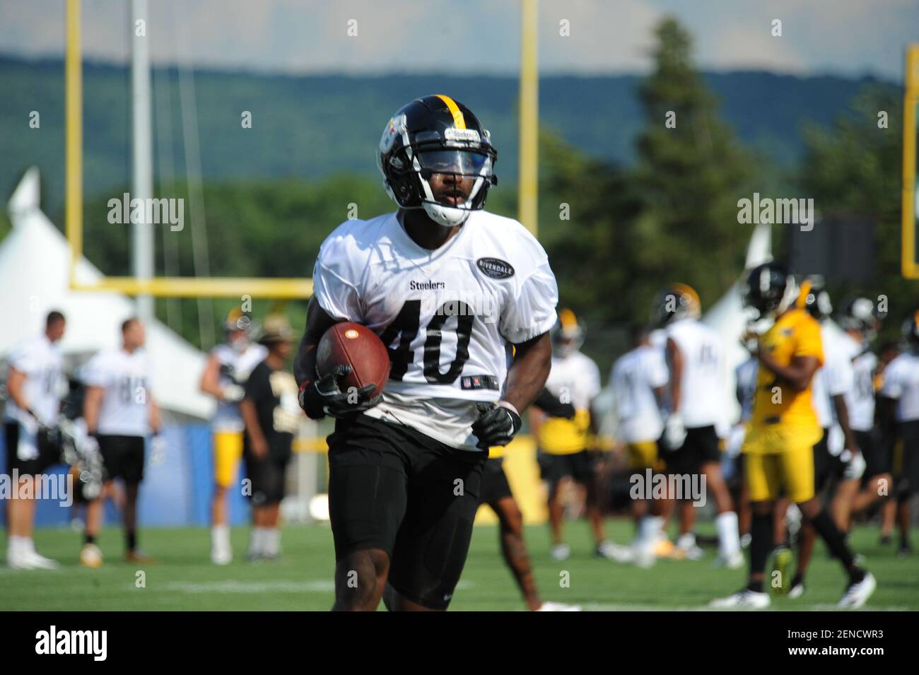 July 27th, 2019: Steelers #40 (R) Ralph Webb during the Pittsburgh ...