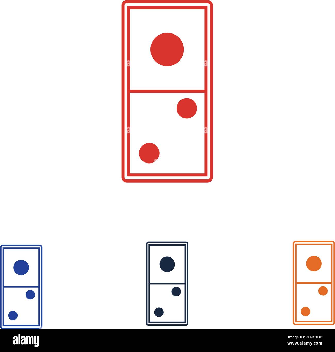 Domino Vector illustration,domino card icon template vector ...