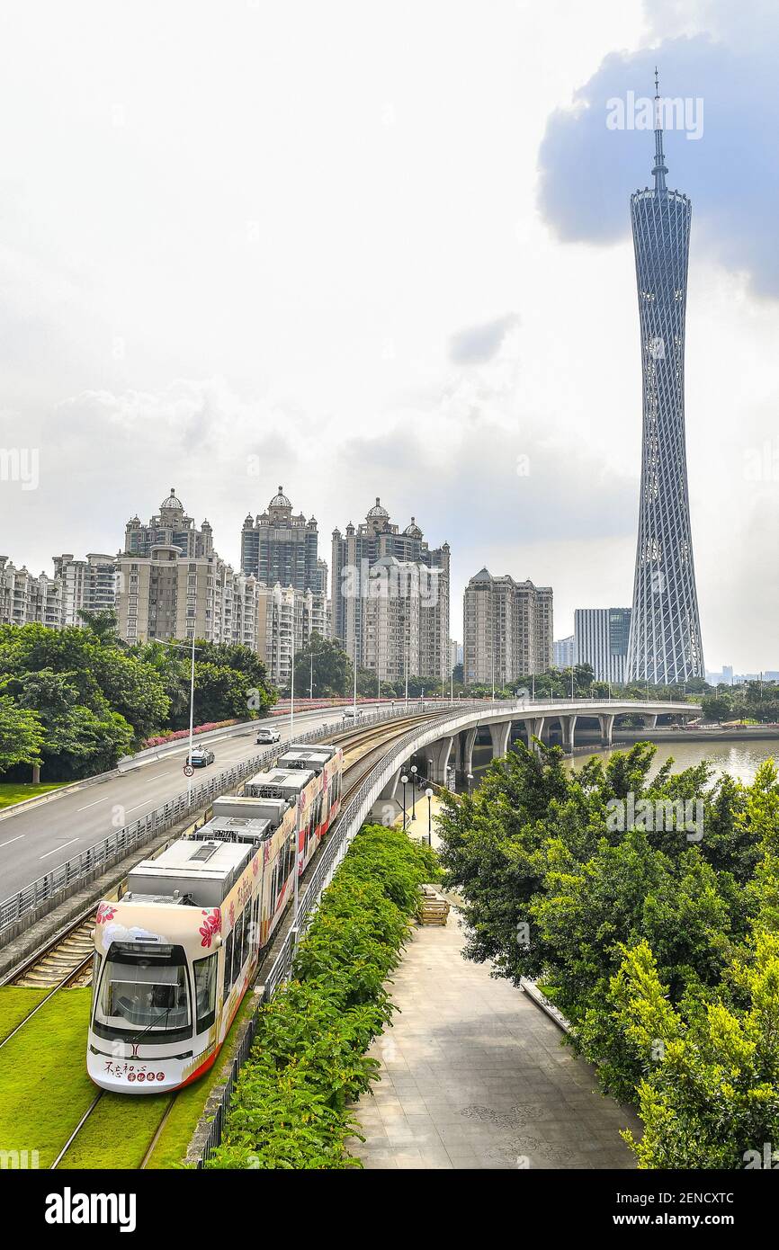 A special tram decorated with coloured patterns to mark the 70th ...