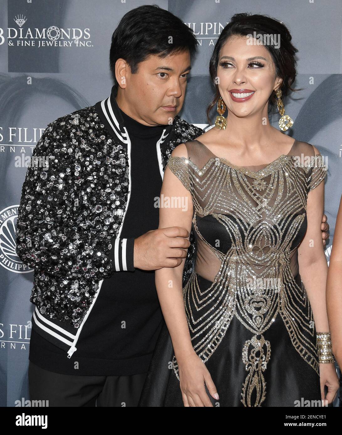 (L-R) Martin Nievera and Pops Fernandez at the 2019 Miss Filipina ...
