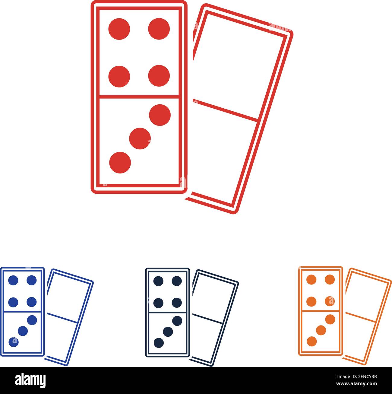 Domino Vector illustration,domino card icon template vector ...