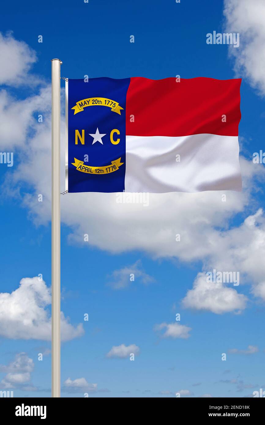 Die Flagge von North Carolina, USA Stock Photo - Alamy Die Flagge von North Carolina, USA Stock Photo - Alamy