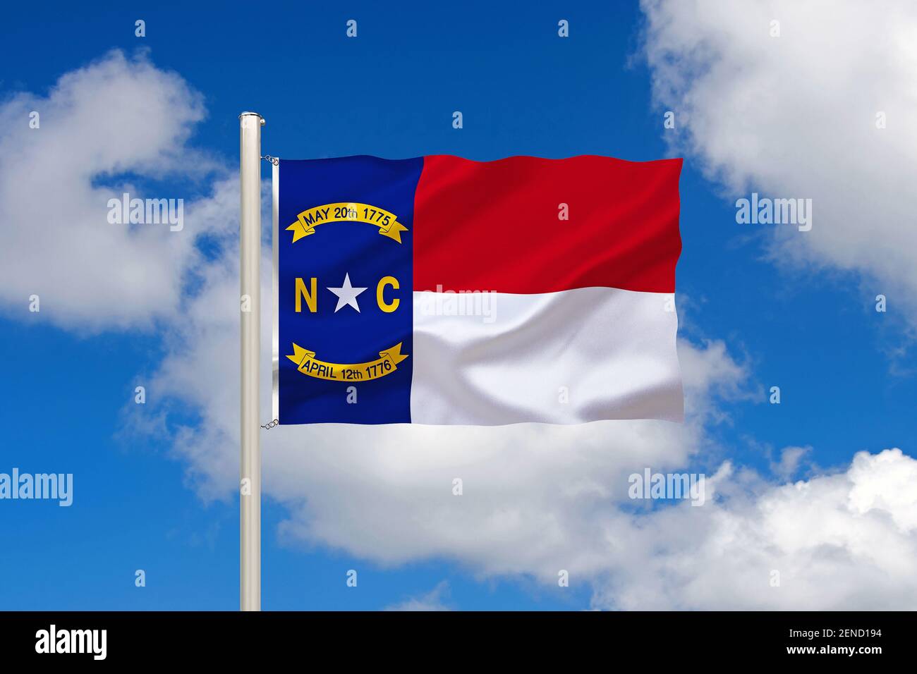 Die Flagge von North Carolina, USA Stock Photo - Alamy Die Flagge von North Carolina, USA Stock Photo - Alamy