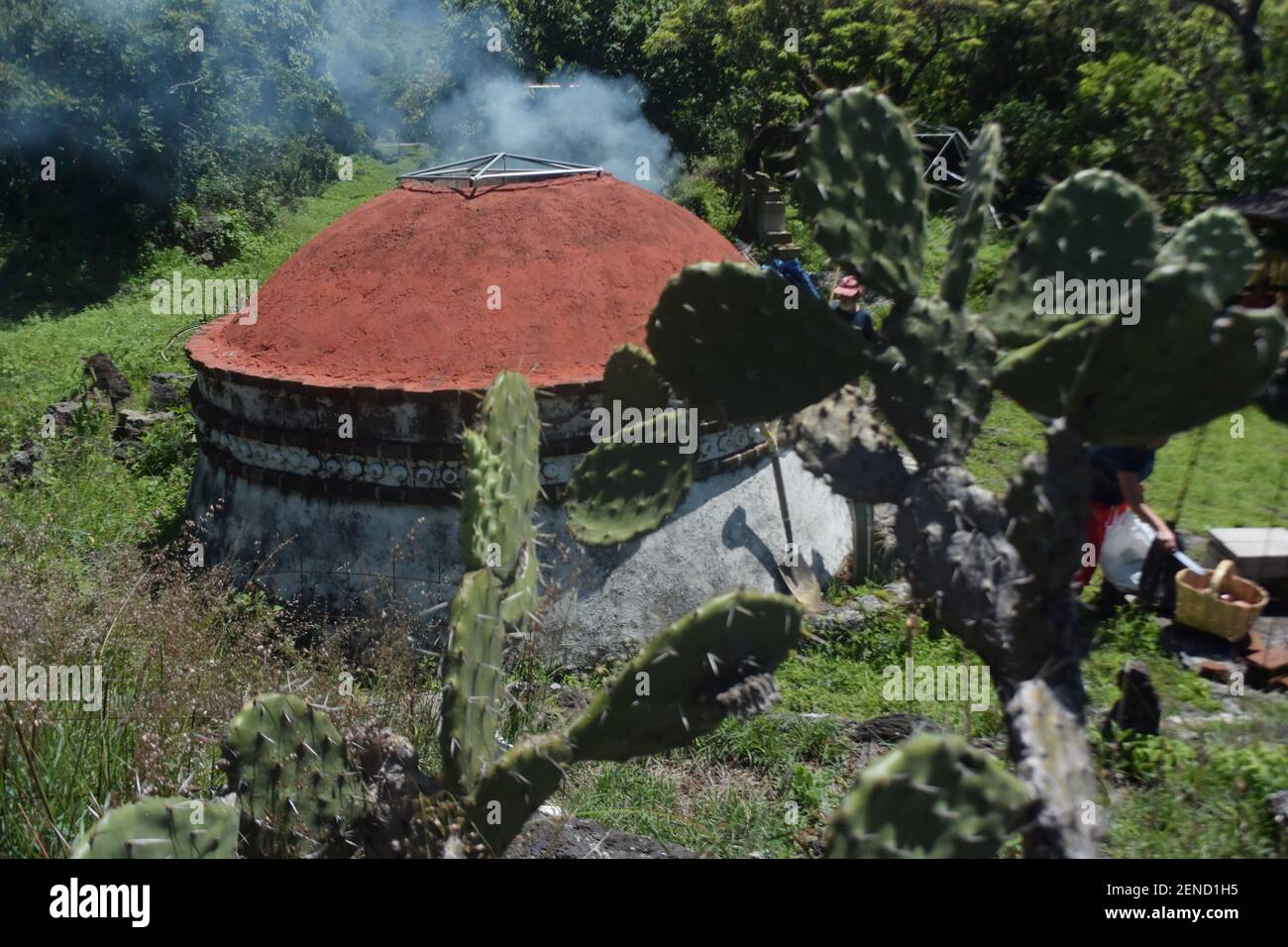 TEPOZTLAN, MEXICO - JULY 27: View of a Temazcal on July 27, 2019 in ...