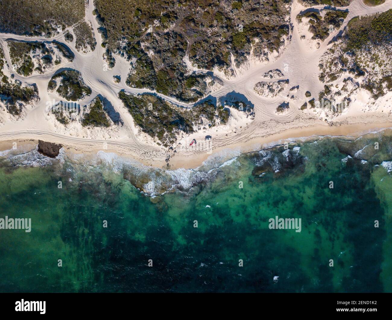 Drone photo taken straight down in Wilbinga, WA Stock Photo - Alamy