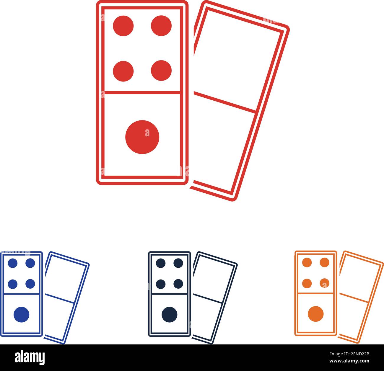Domino Vector illustration,domino card icon template vector ...