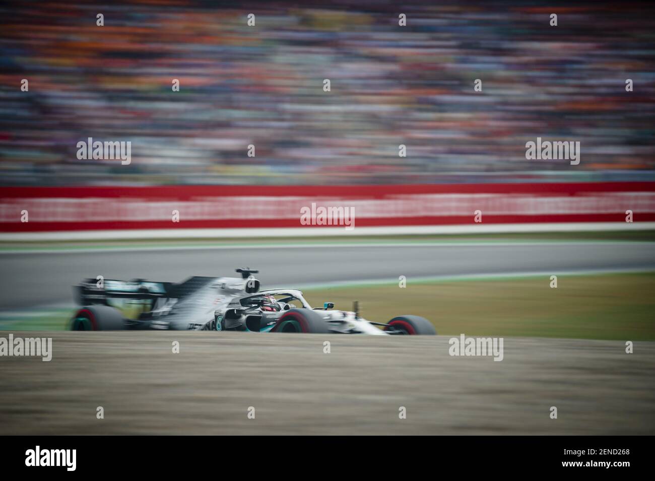 Mercedes AMG Petronas F1 Team’s British driver Lewis Hamilton competes ...
