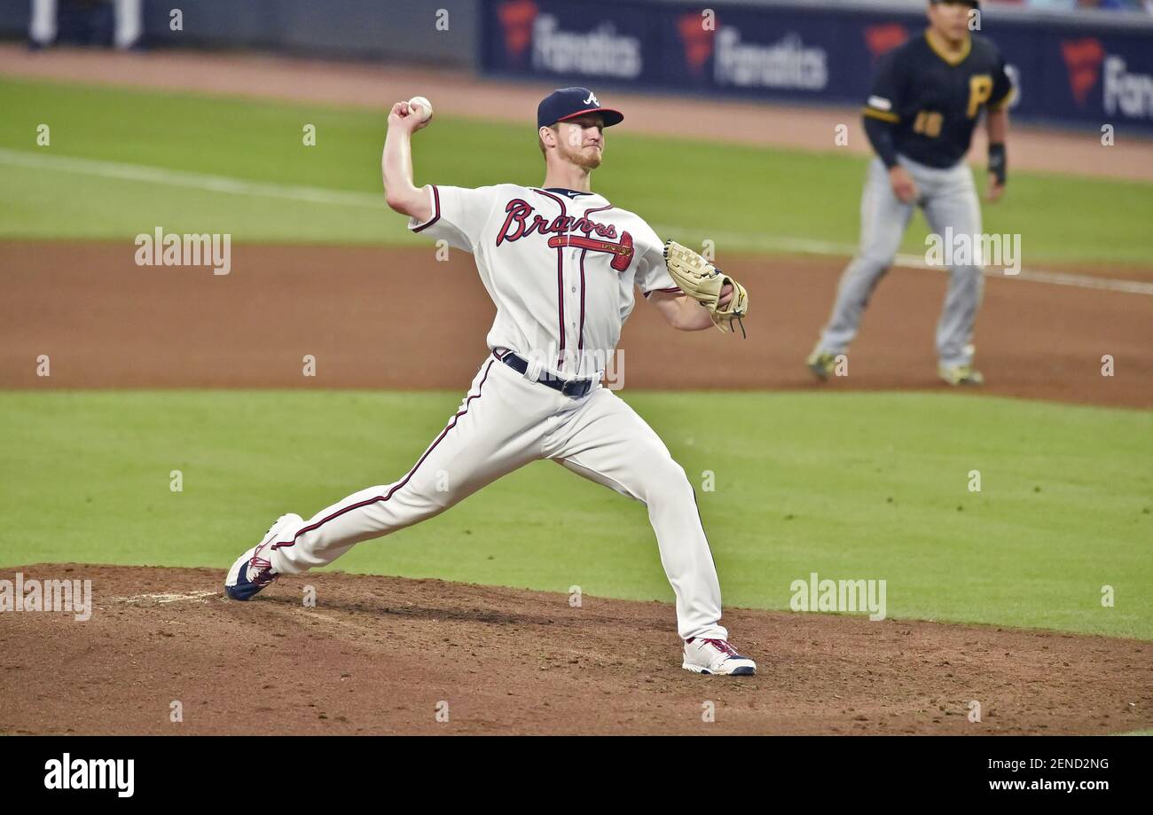 June 12, 2019: Atlanta Braves pitcher Mike Soroka delivers a pitch ...