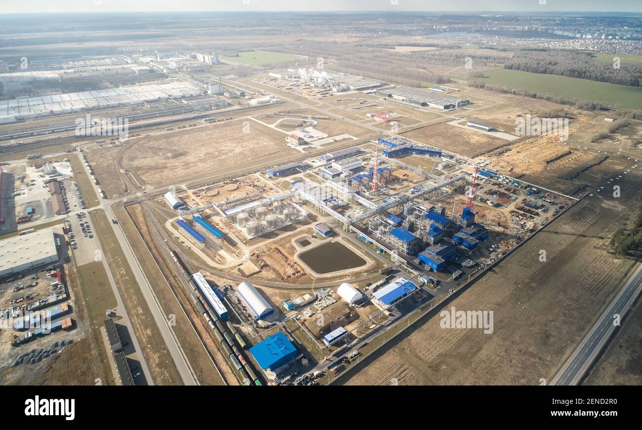 Modern factory aerial hi-res stock photography and images - Alamy