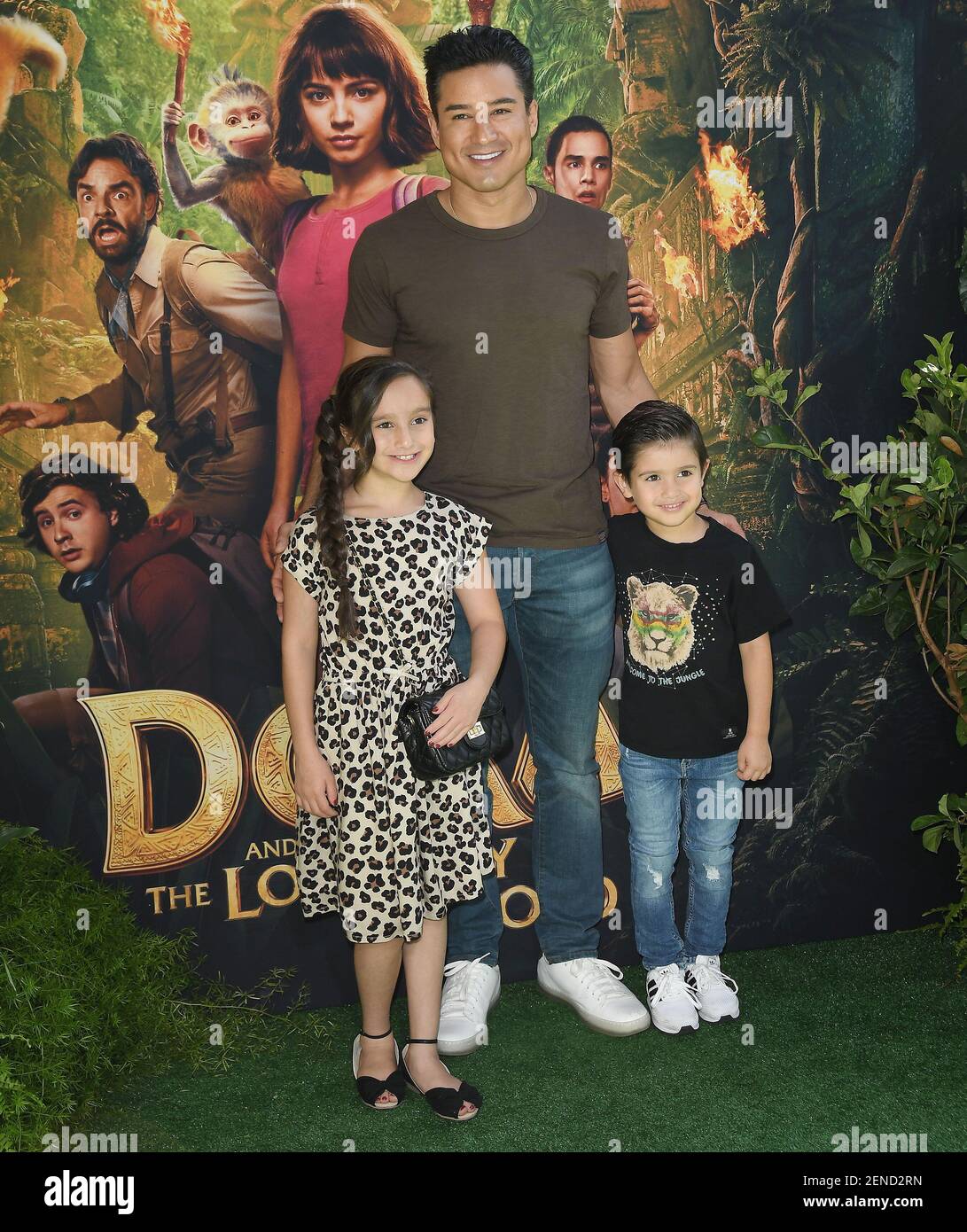 (L-R) Gia Francesca Lopez, Mario Lopez and Dominic Lopez at the ...