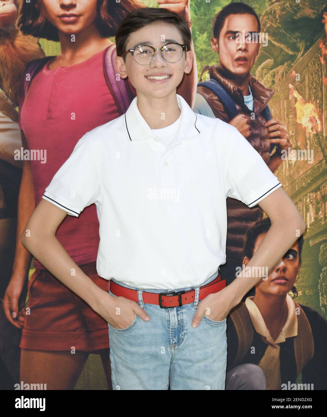 Nathan Janak arrives at the Paramount Pictures' DORA AND THE LOST CITY ...