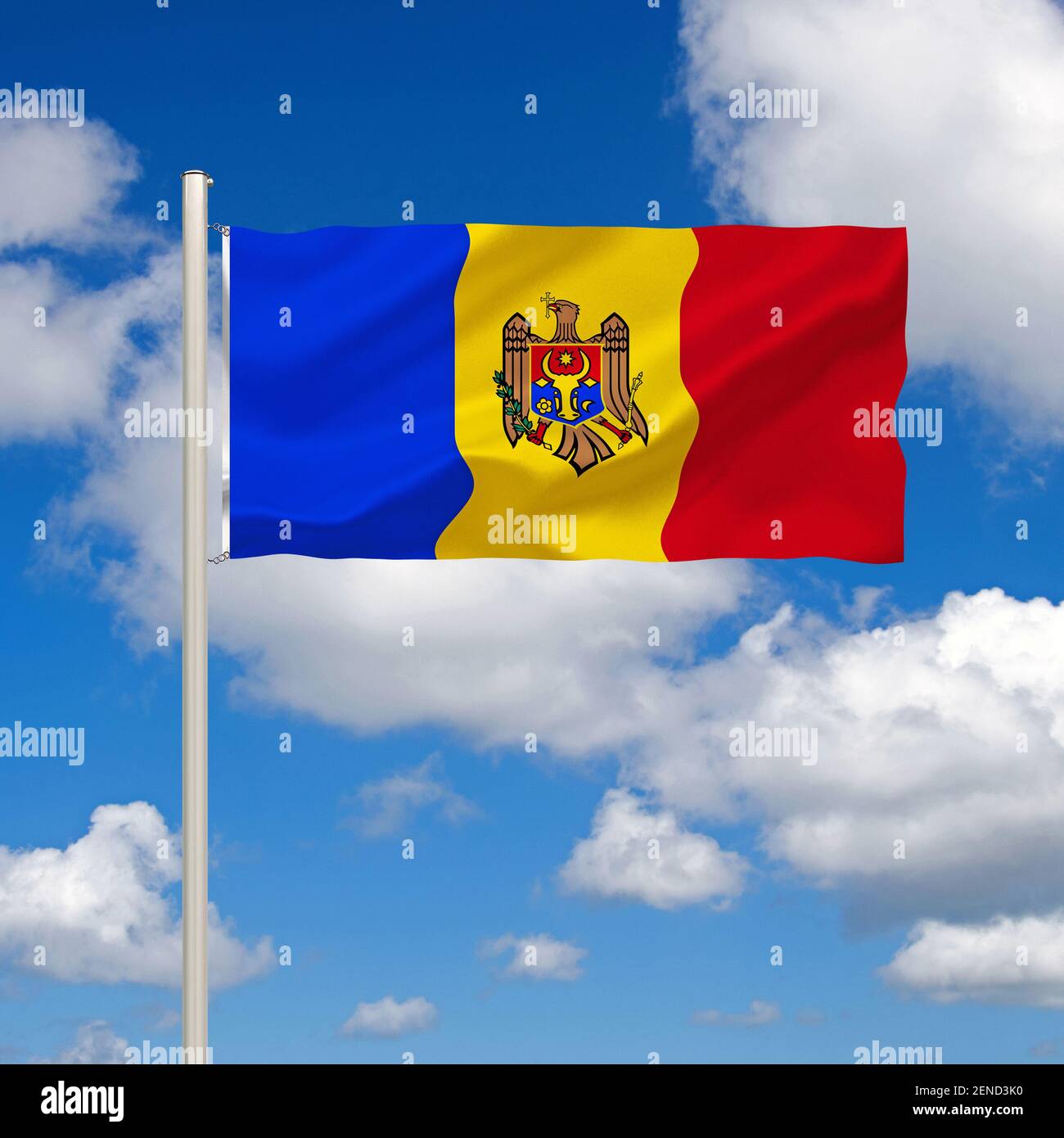 Moldau flagge hi-res stock photography and images - Alamy