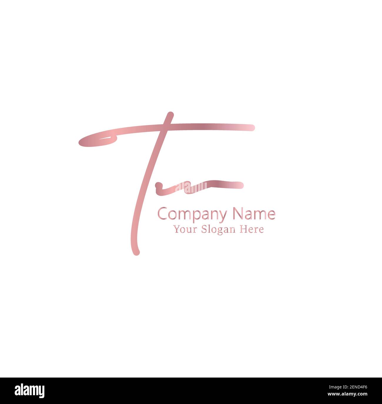 T W TW Initial letter handwriting and signature logo. Beauty vector ...