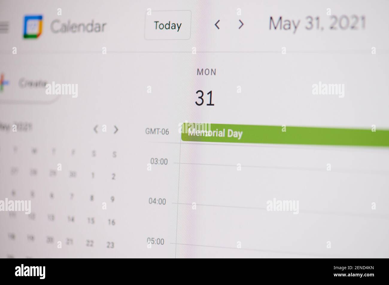 New york, USA - February 17, 2021: Memorial day 31 of may on google ...