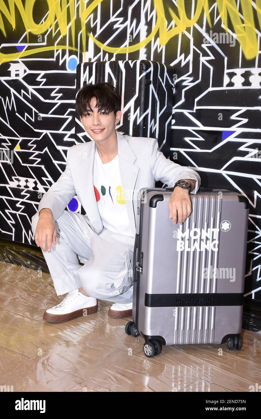 Taiwanese actor and singer Aaron Yan attends a promotional event for Mont Blanc in Taipei ...
