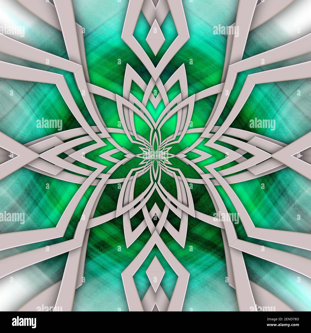 3D rendering elegant combo creative graphics artwork with fractal on ...