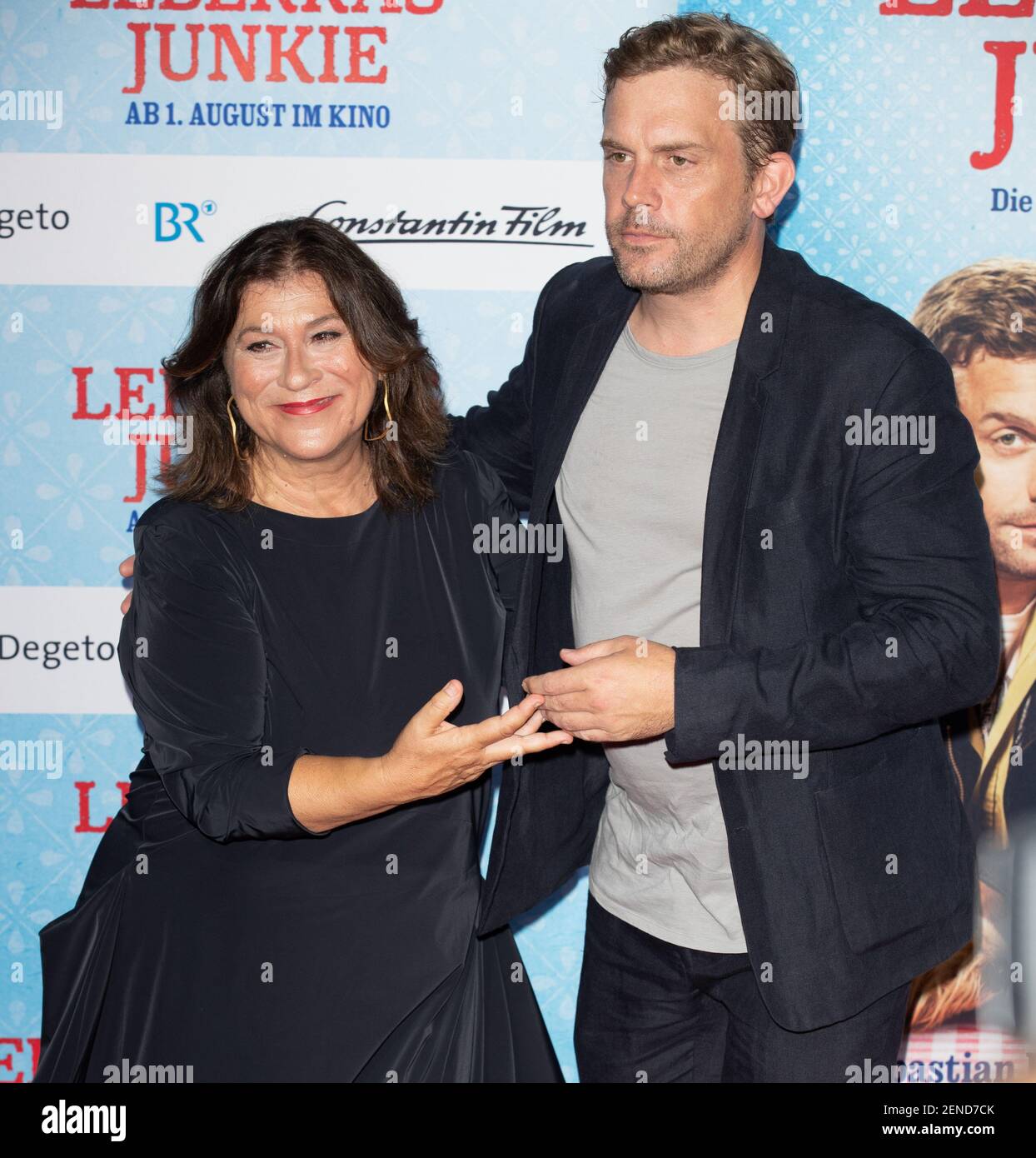 Eva Mattes and Sebastian Bezzel. On 29 July 2019 in the Munich ...