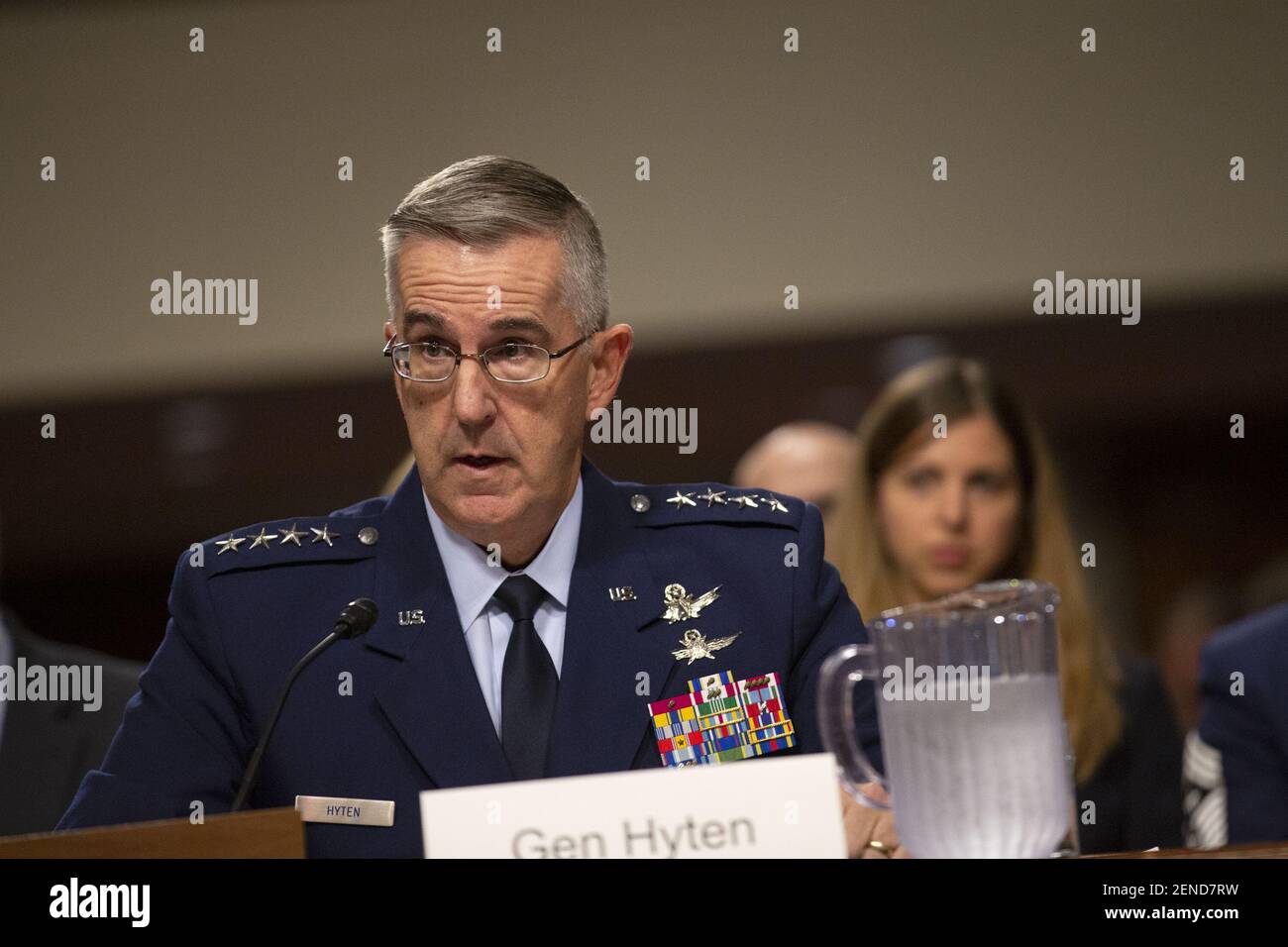 Air Force General John Hyten, who is nominated to become Vice Chairman ...