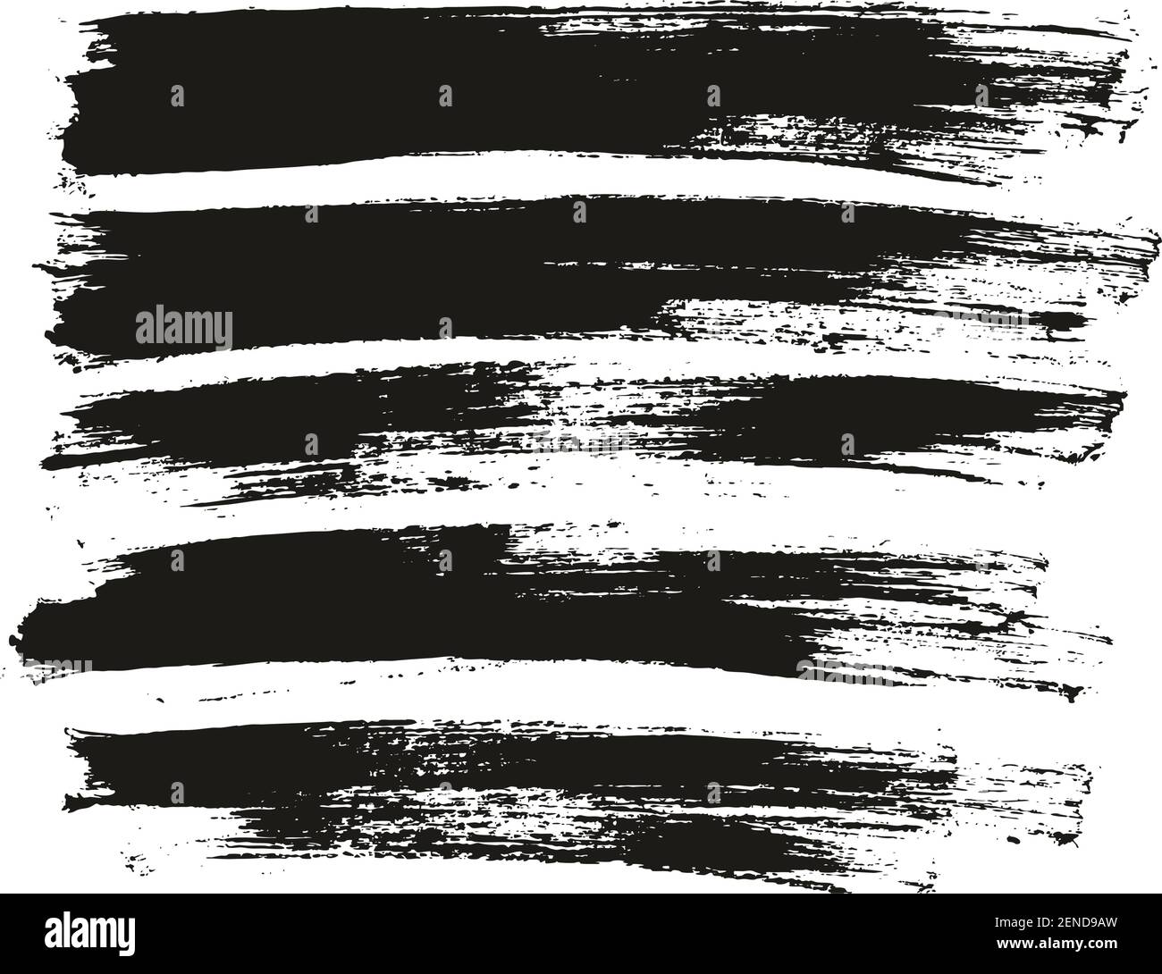 Flat Paint Brush Thin Full Background High Detail Abstract Vector ...