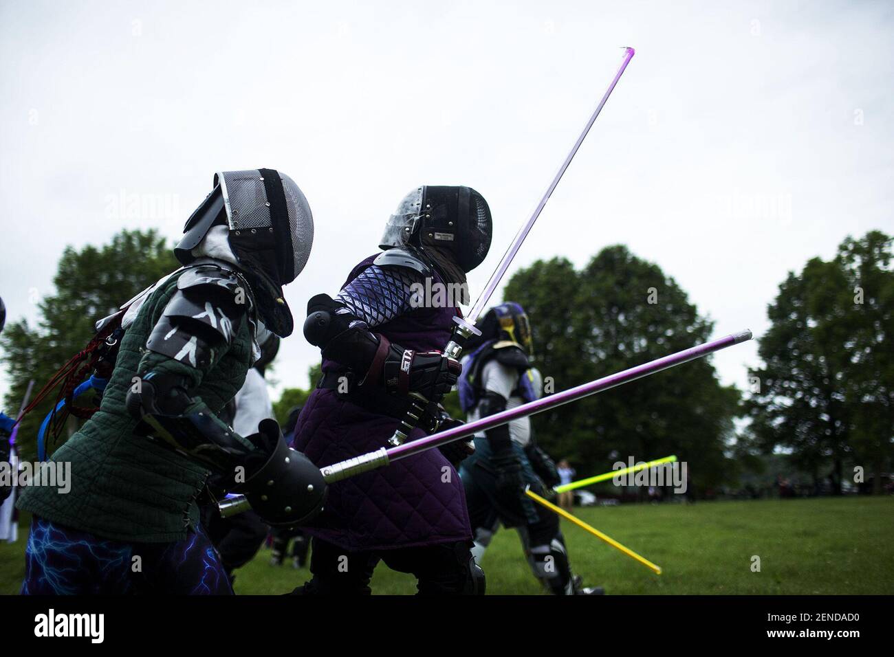 Light Side fighters prepare to battle as members of The Saber Legion ...