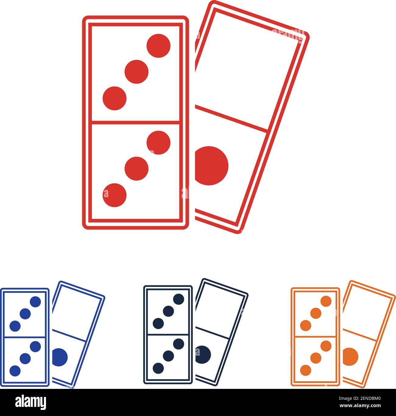 Domino Vector illustration,domino card icon template vector ...
