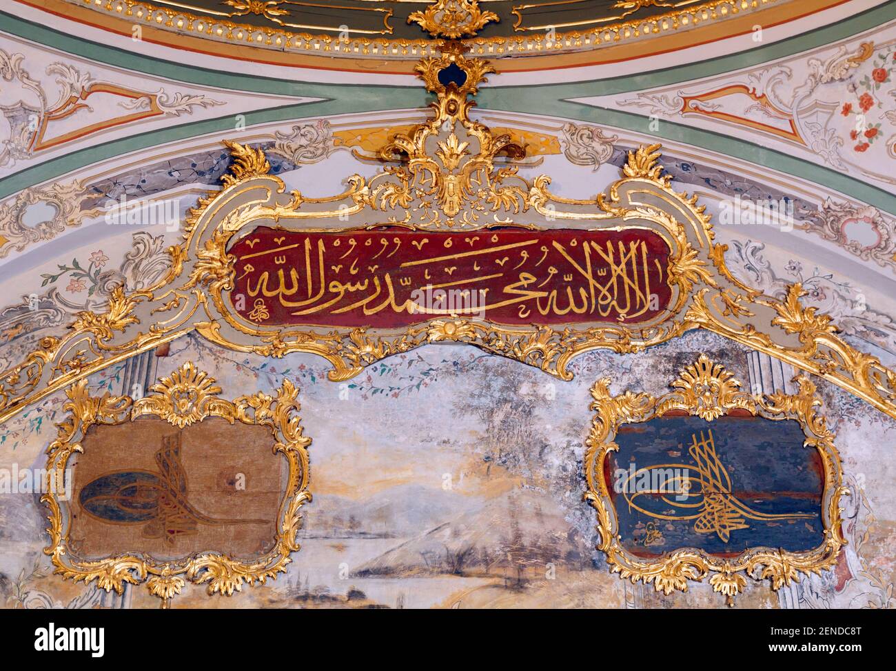 Istanbul, Turkey. Topkapi Palace. Topkapi Sarayi. Detail in the Divan ...