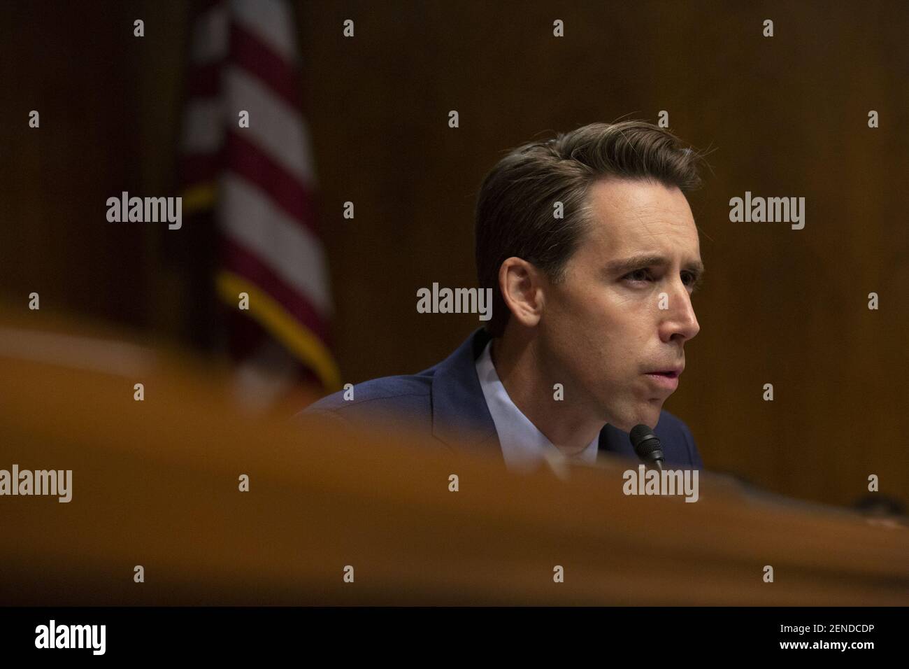 United States Senator Josh Hawley (Republican of Missouri) speaks ...